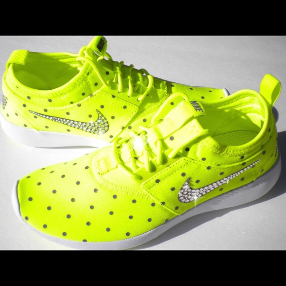 Nike | Shoes | Swarovski Nike Juvenate Volt Yellow Bling Nikes | Poshmark